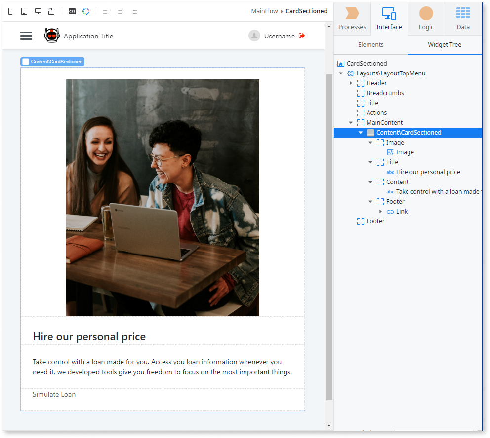 Card Sectioned - ODC Documentation