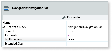 Navigation Bar - OutSystems 11 Documentation