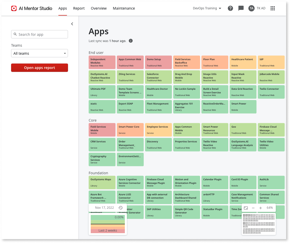 Handling technical debt with OutSystems - OutSystems 11 Documentation