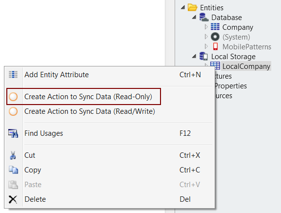 Read-Only Data - OutSystems 10 Documentation