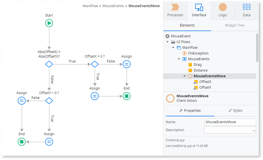 Mouse Events - OutSystems 11 Documentation