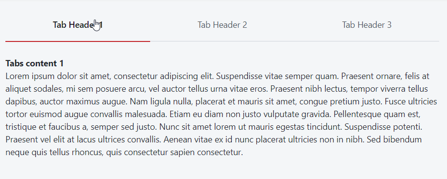 Tabs - ODC Documentation
