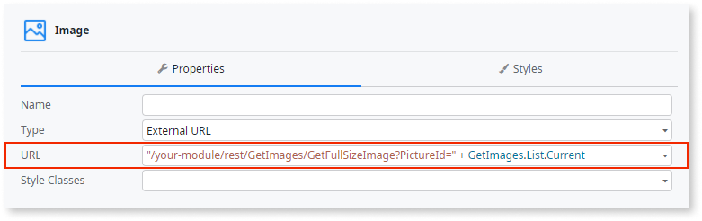 Lightbox Image Reference - OutSystems 11 Documentation