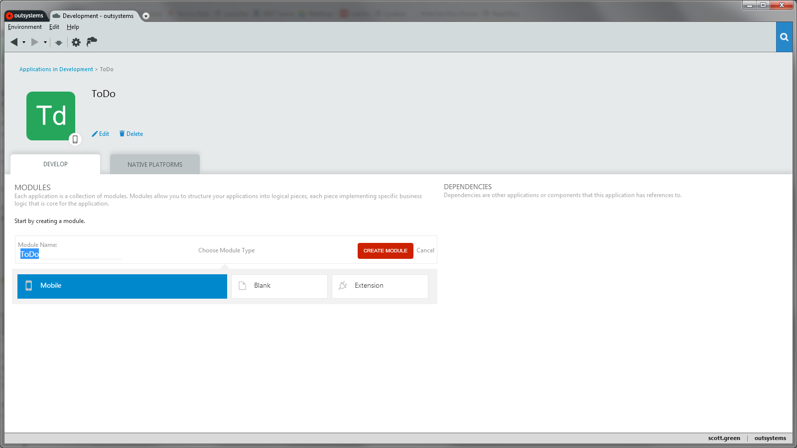 Create Your First Mobile App - OutSystems 10 Documentation