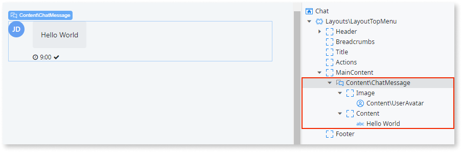 Chat Message - OutSystems 11 Documentation