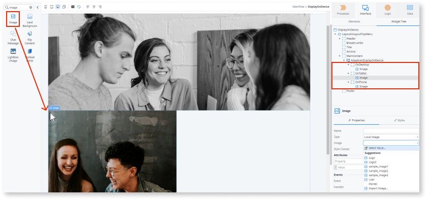 Display on Device - OutSystems 11 Documentation
