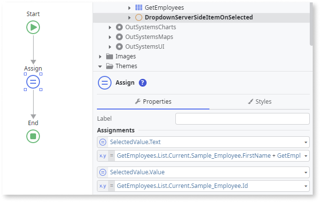 Dropdown Server Side - OutSystems 11 Documentation