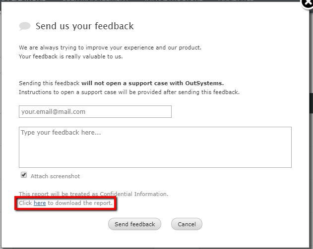 LifeTime reports - OutSystems Support