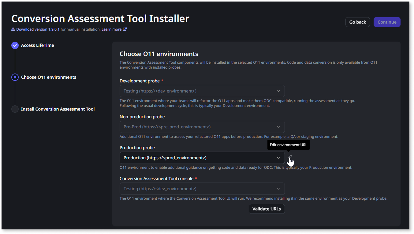 Set up the Conversion Assessment Tool - OutSystems 11 ドキュメンテーション