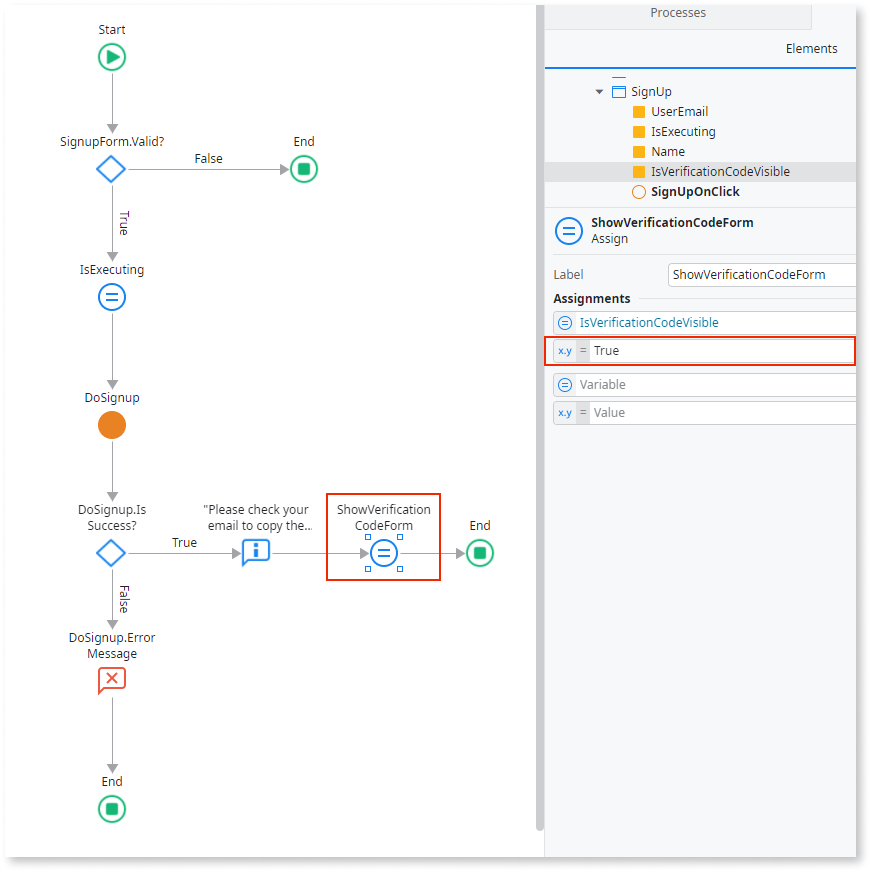 Create a verification code and password verification form - ODC Documentation