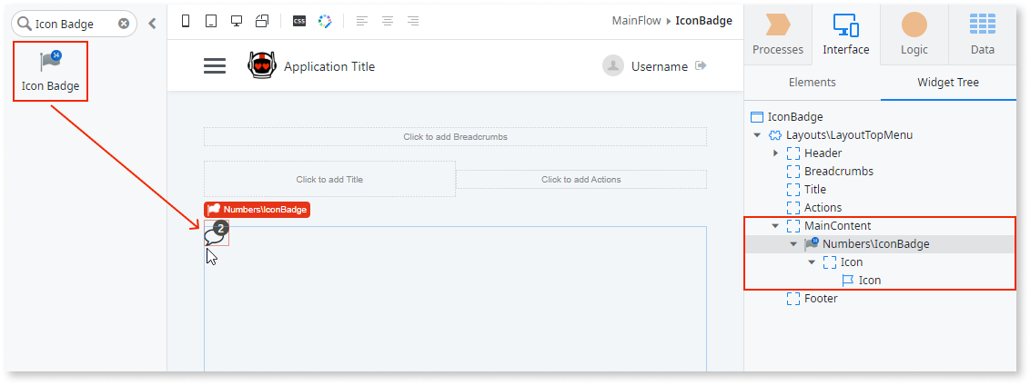 Icon Badge - OutSystems 11 Documentation