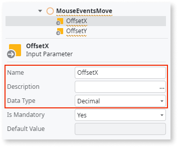 Mouse Events - OutSystems 11 ドキュメンテーション