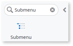Submenu - OutSystems 11 Documentation