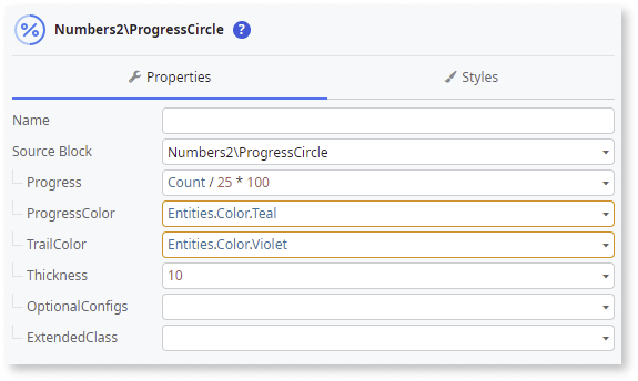 Progress Circle - OutSystems 11 Documentation