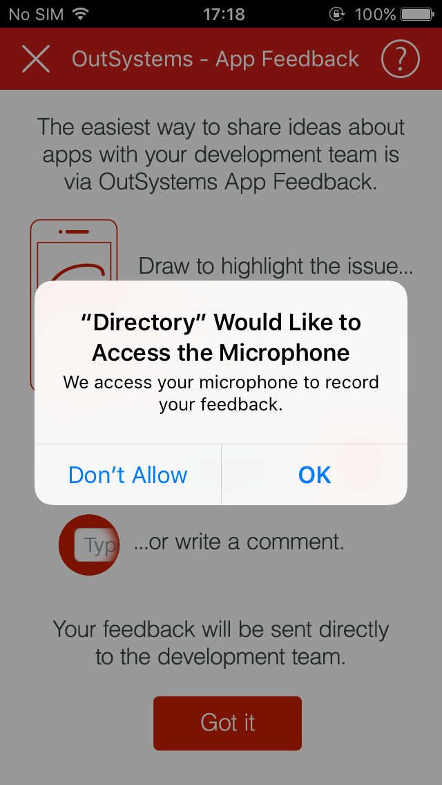 Send feedback in mobile apps - OutSystems 11 Documentation