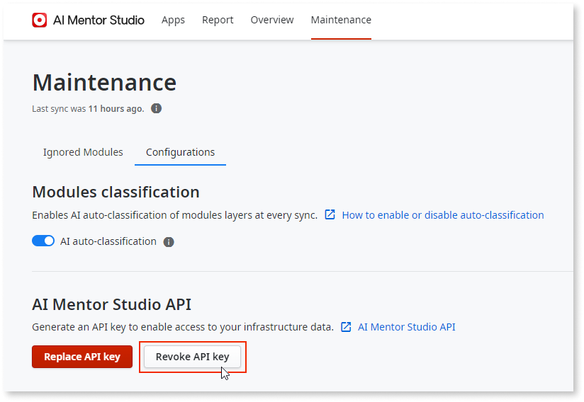 AI Mentor Studio API authentication - OutSystems 11 Documentation