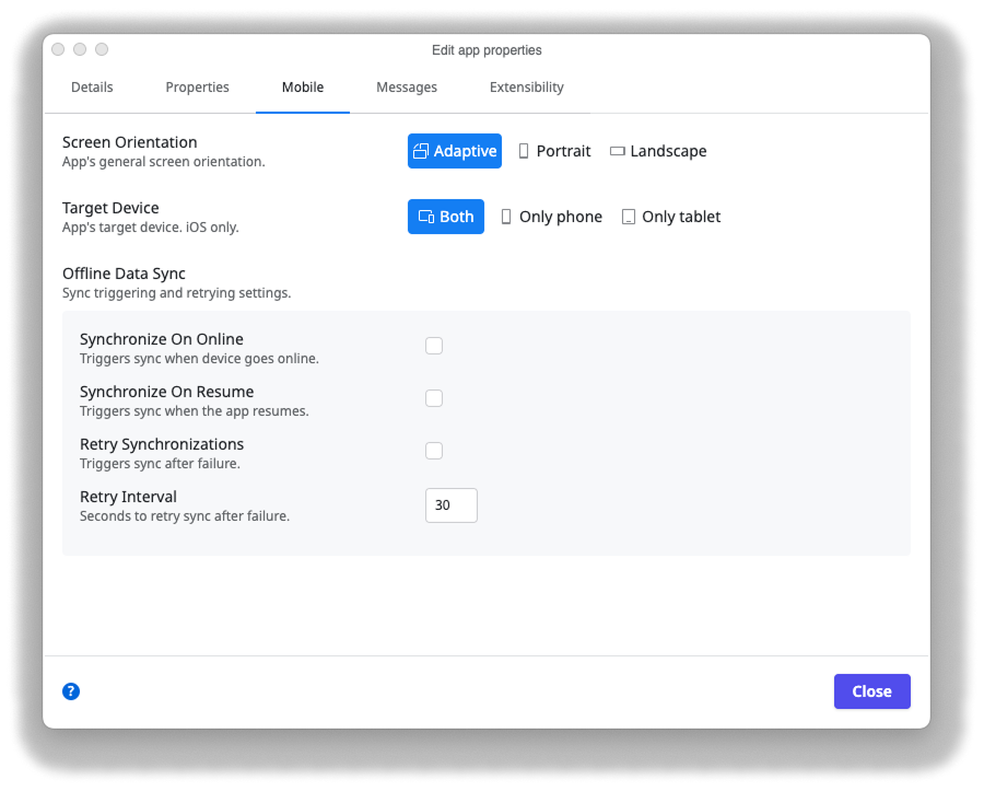 Implement offline sync - ODC Documentation