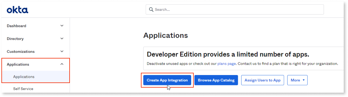 Add Okta for use as an external identity provider - ODC Documentation