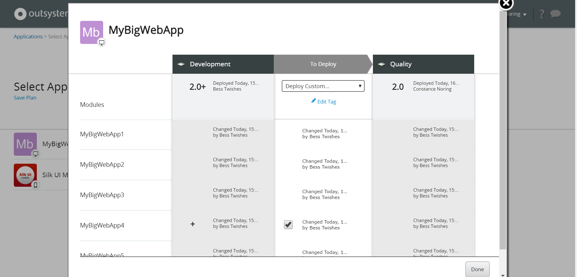 Deploy a Single Module - OutSystems 10 Documentation