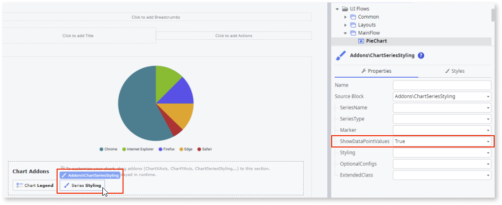 Pie Chart - OutSystems 11 Documentation