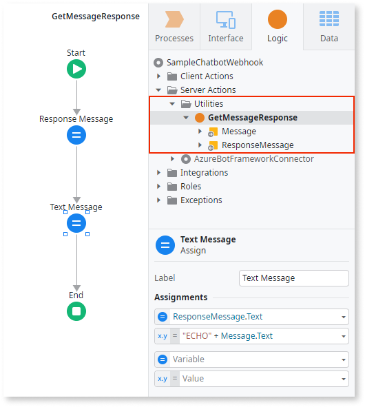 Create advanced logic for more AI functionalities - OutSystems 11 ...