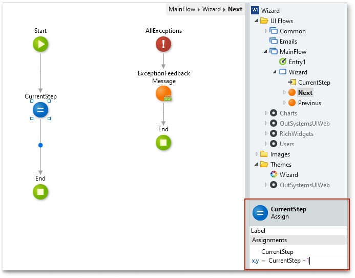 Wizard - OutSystems 11 ドキュメンテーション