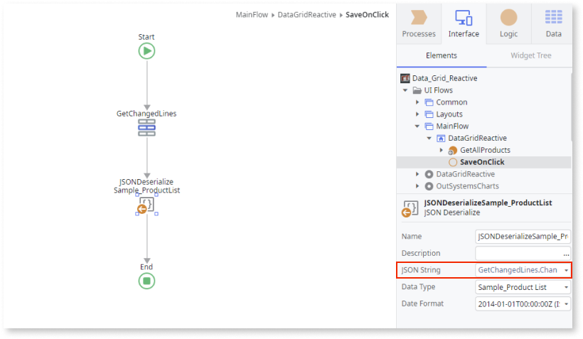 How to save changes to the OutSystems Data Grid - OutSystems 11 Documentation