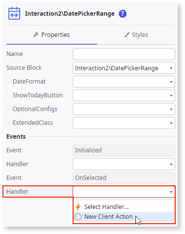 Date Picker Range - ODC Documentation