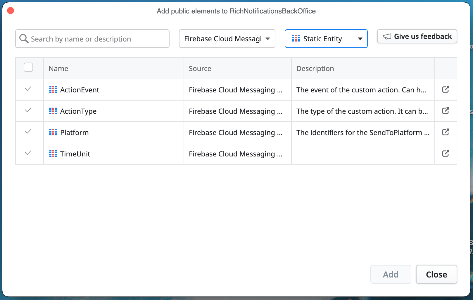 Firebase Cloud Messaging Pluginによるサーバーアクションの使用 - ODC Documentation