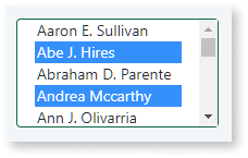 List Boxウィジェット - OutSystems 11 ドキュメンテーション