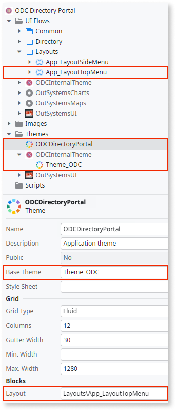 Use Theme Library for app branding - ODC Documentation