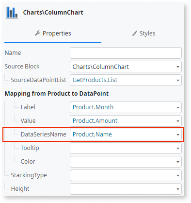 Create Column and Bar Charts - OutSystems 11 Documentation