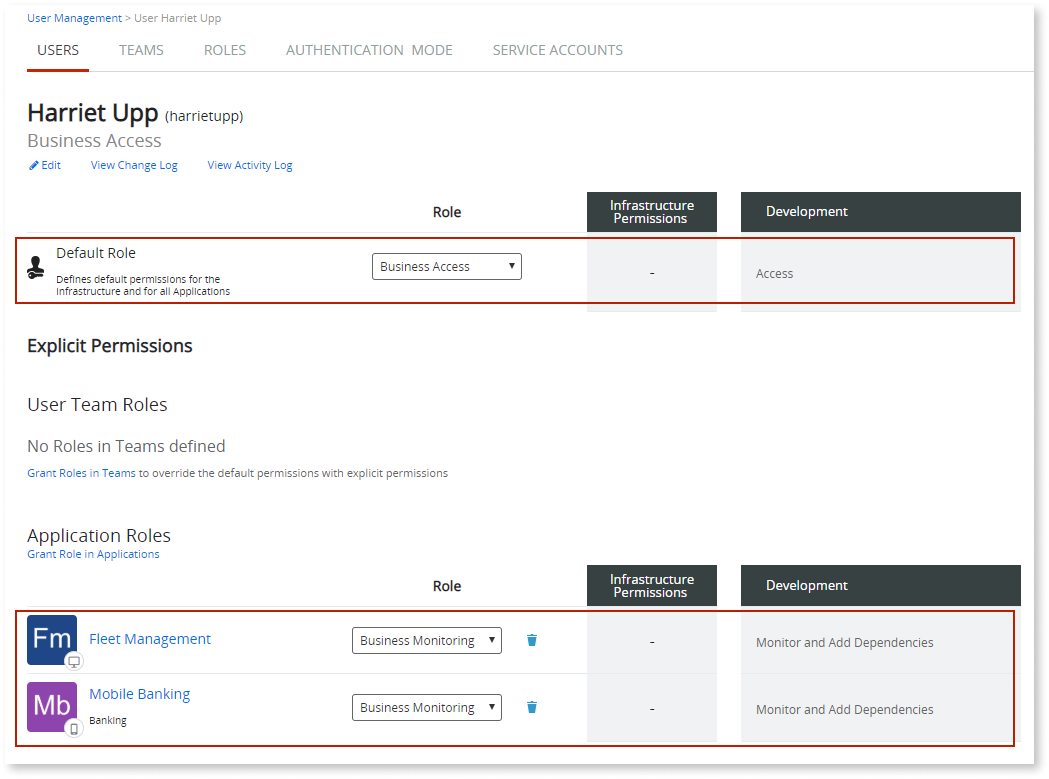 Grant Permissions for Specific Applications - OutSystems 11 Documentation