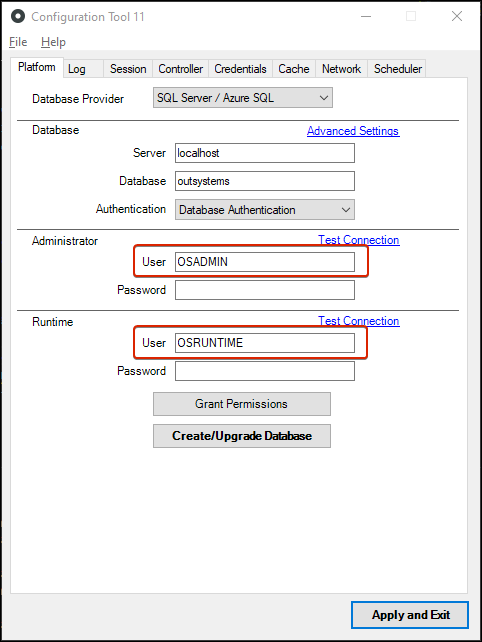 OutSystemsデータベースのユーザーのパスワードを変更する方法 - OutSystems サポート