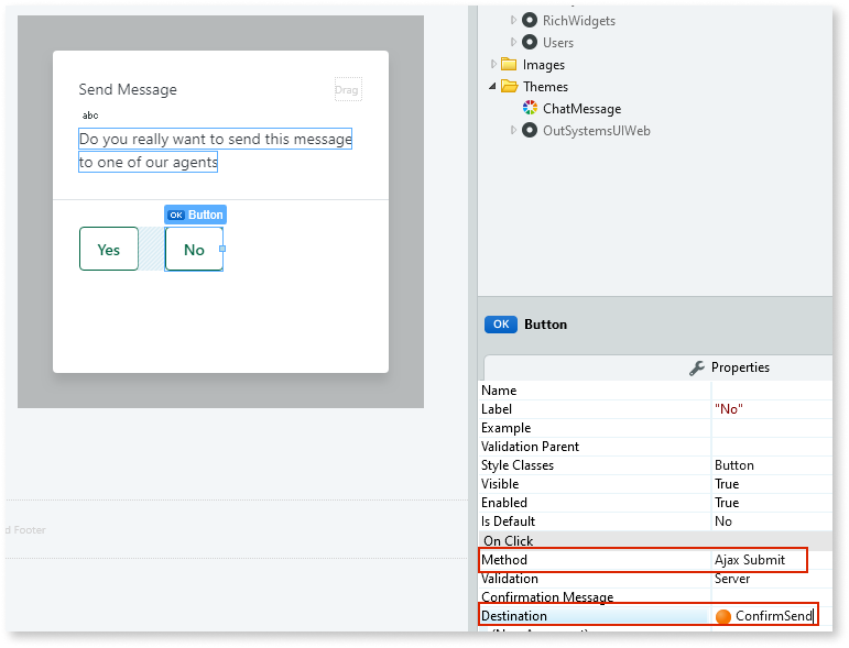 Modal - OutSystems 11 Documentation