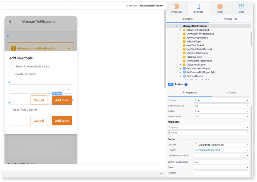 Firebase Cloud Messaging Plugin Using Configurator Apis Odc Documentation