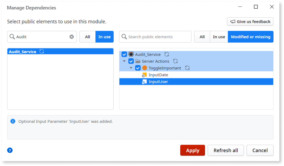 Handle Changes in Exposed Functionality - OutSystems 11 Documentation
