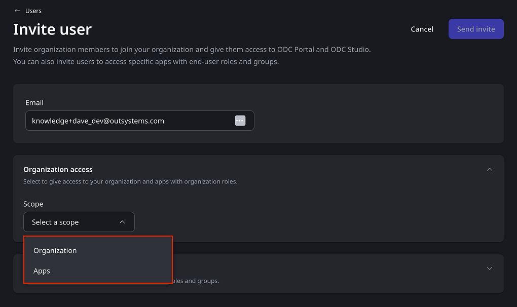 Create, activate, deactivate, and delete users - ODC Documentation