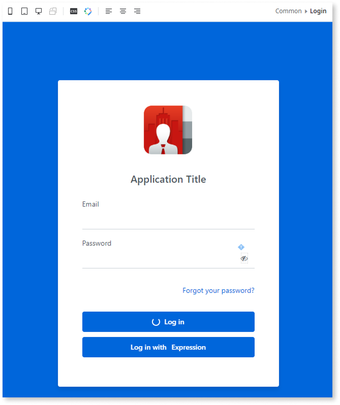 Modify the built-in login screen for external provider login - ODC ...