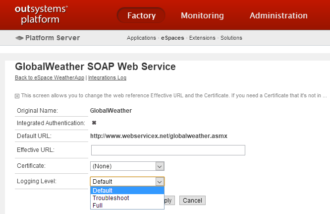 Troubleshoot Soap Web Services Outsystems 10 Documentation