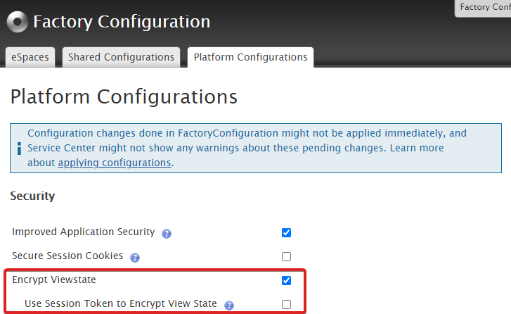 Encrypt web apps view state - OutSystems 10 Documentation