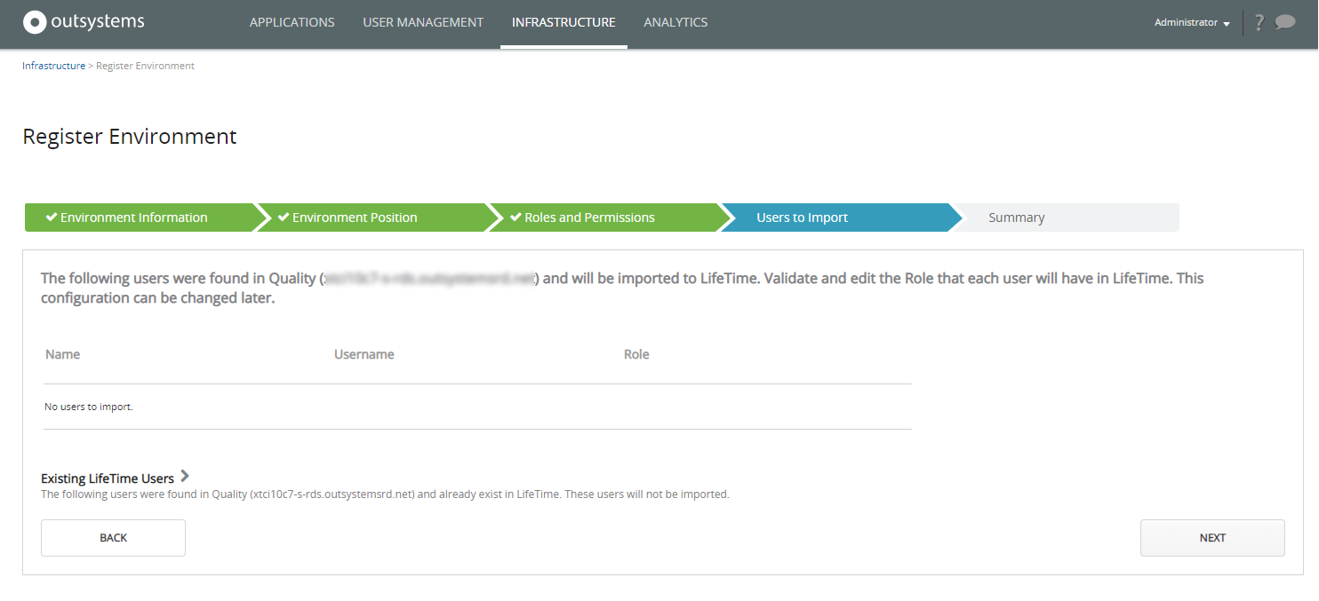 Configure the infrastructure management console - OutSystems 11 ...
