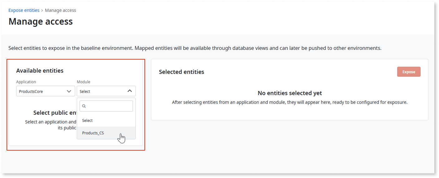 Expose O11 entities to ODC - OutSystems 11 Documentation