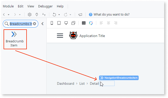 Breadcrumbs - OutSystems 11 Documentation