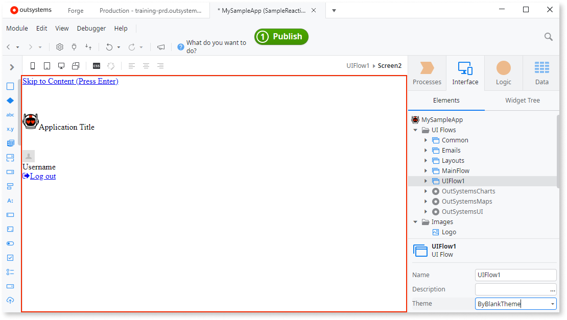 UI Flows - OutSystems 11 Documentation