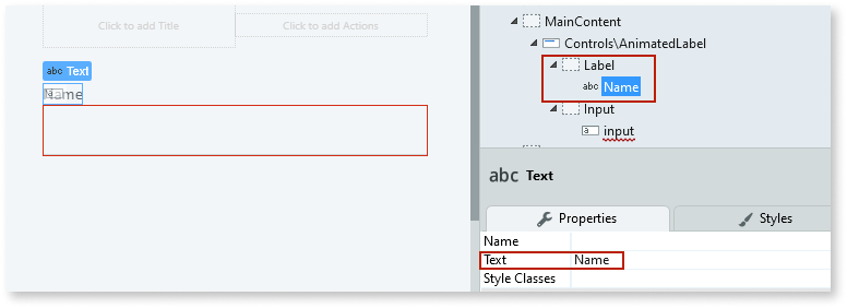 Animated Label - OutSystems 11 Documentation