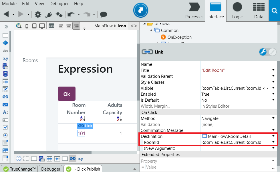 Navigate to a Detail Screen - OutSystems 11 Documentation