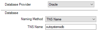 Configuring Oracle database in the OutSystems platform - OutSystems Support