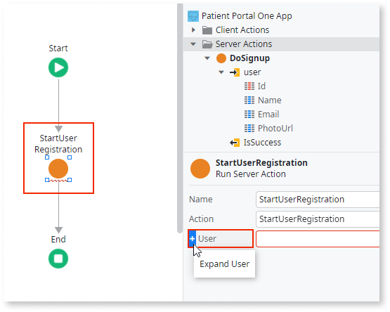 Create Logic To Register A User Odc Documentation