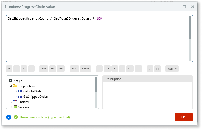 Progress Circle - OutSystems 11 Documentation